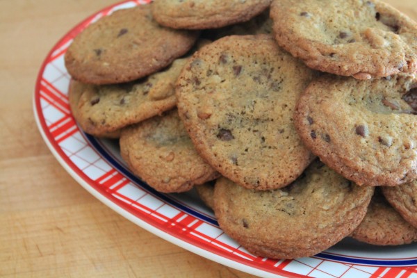 Desserts for the Deserving: Milk Dud Studded Cookies - Bluebonnet Baker